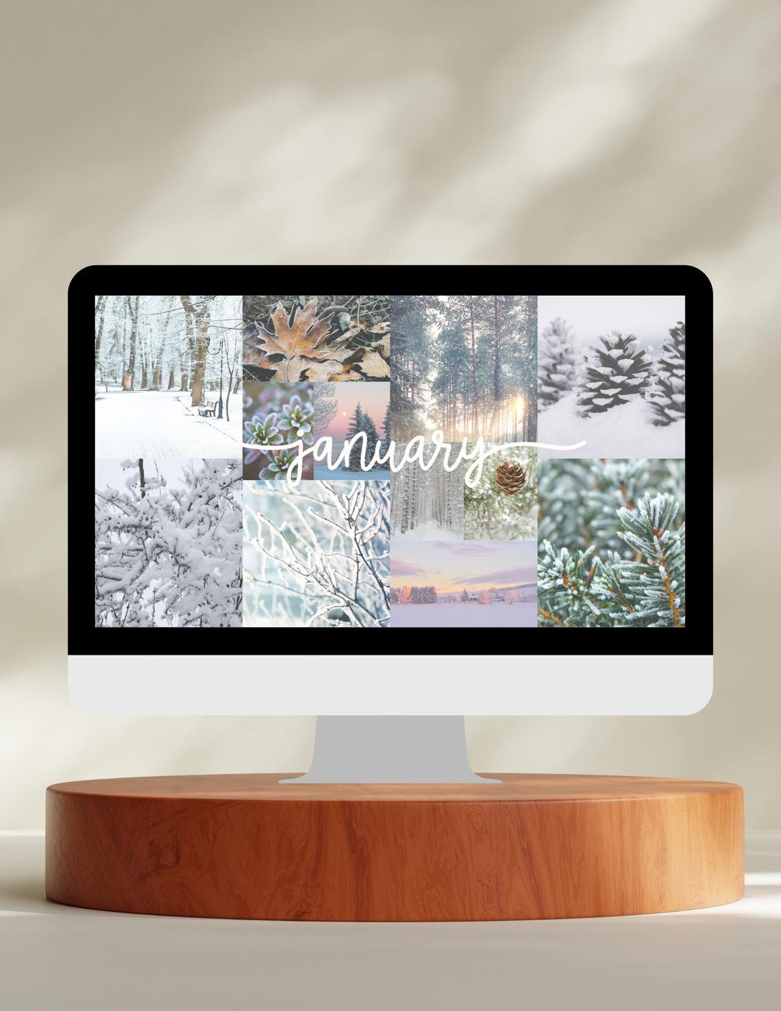 January Desktop Wallpaper - Etsy