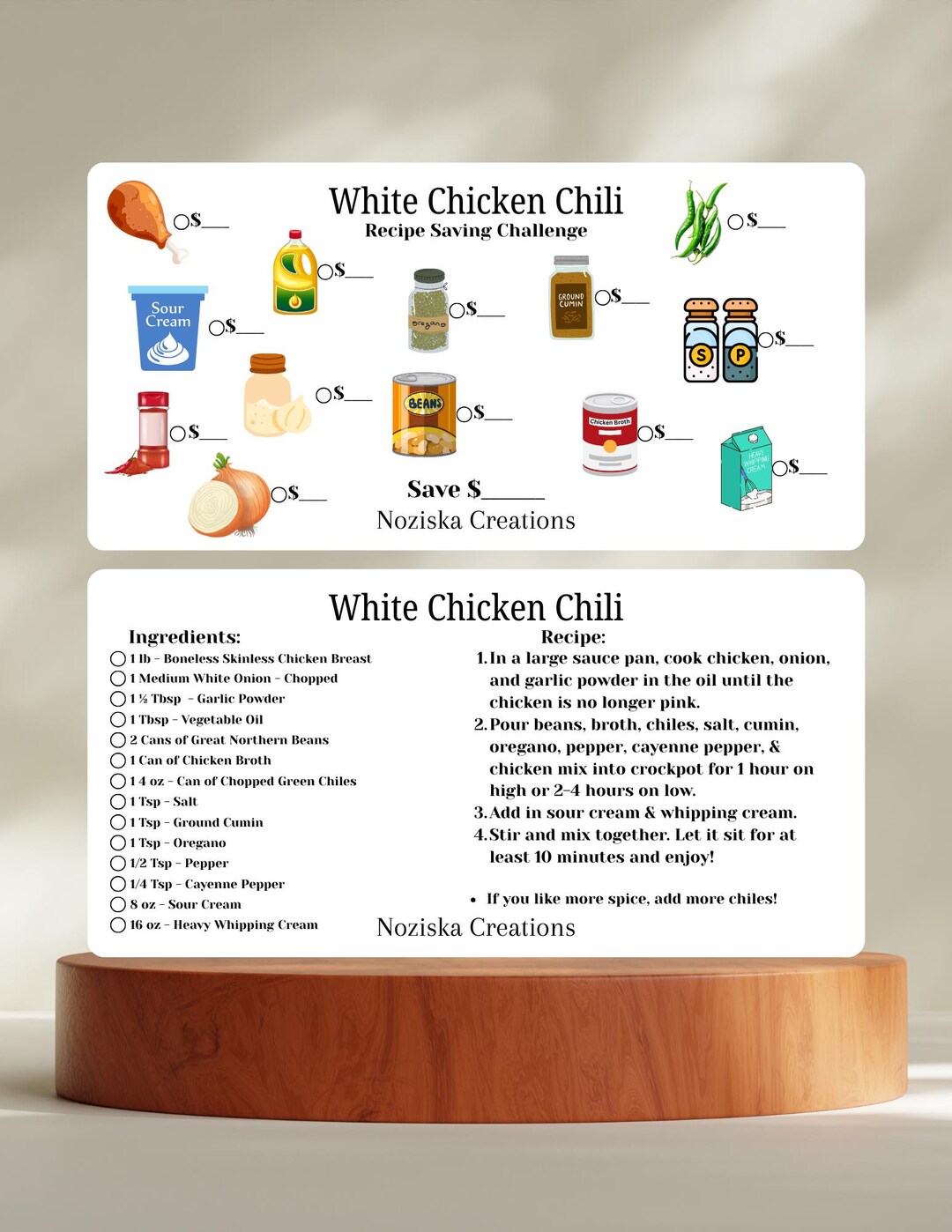 Recipe Saving Challenges - Etsy