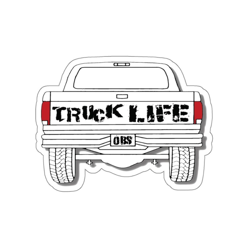 OBS Truck Life 90's Lifted Box Truck Style Sticker - Etsy