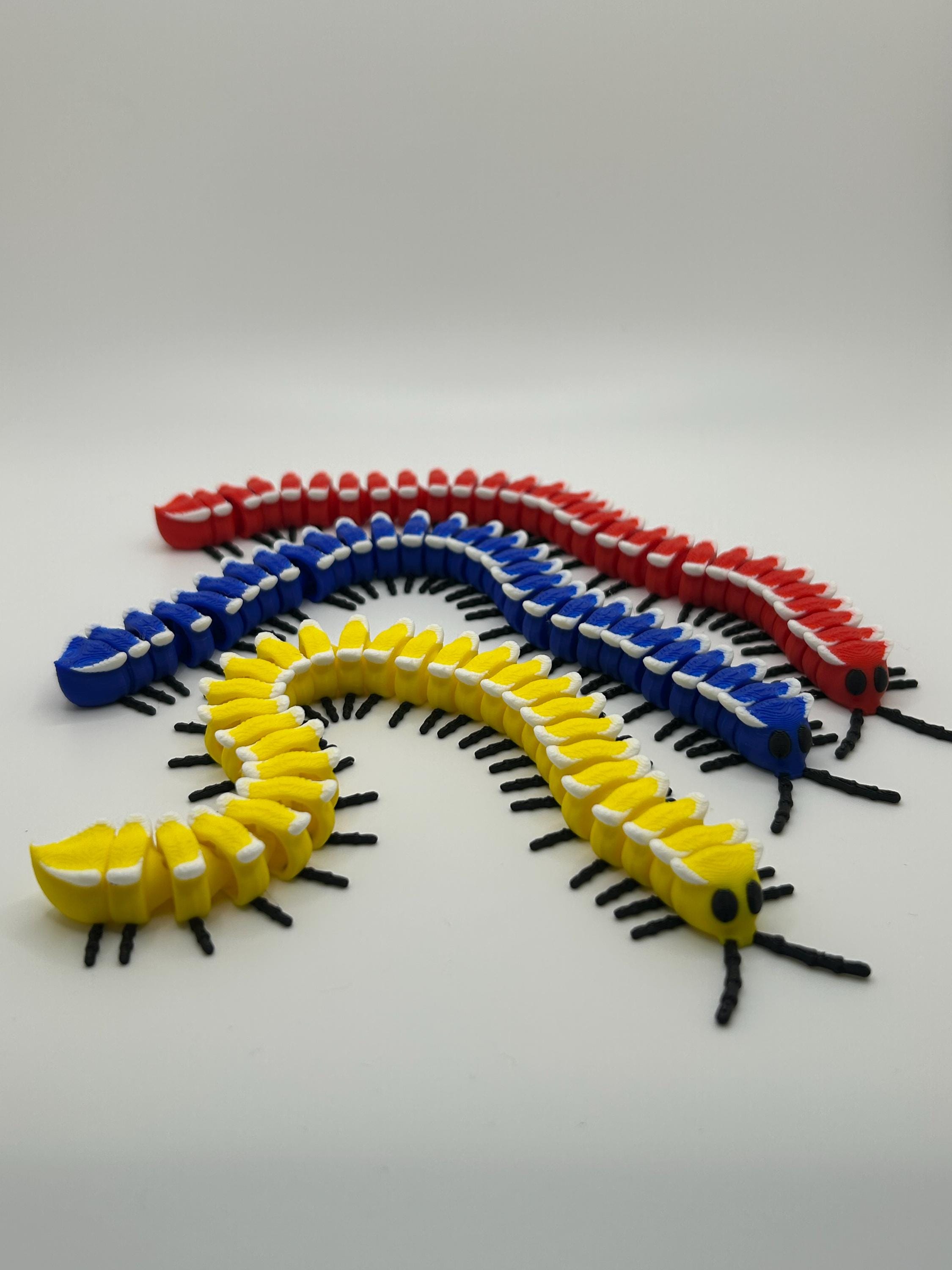 Wiggly Millipede Fidget Toy – Flexible, Sensory, and Fun for All Ages ...