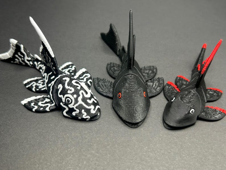 3D Printed Pleco Fidget Toy for Fish Enthusiasts - Etsy