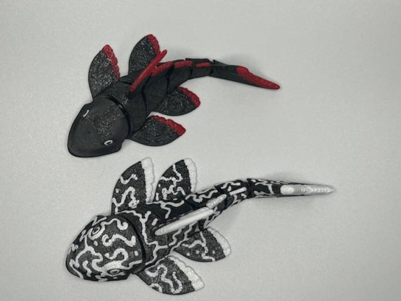 3D Printed Pleco Fidget Toy for Fish Enthusiasts - Etsy