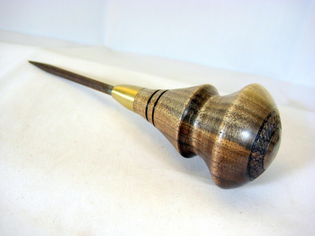 Scratch Awl Live Black Walnut Wood & Brass Woodworking Tool - Etsy