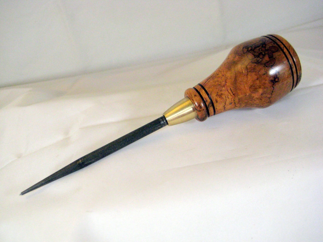 Scratch Awl Cherry Burl & Brass Woodworking Tool - Etsy
