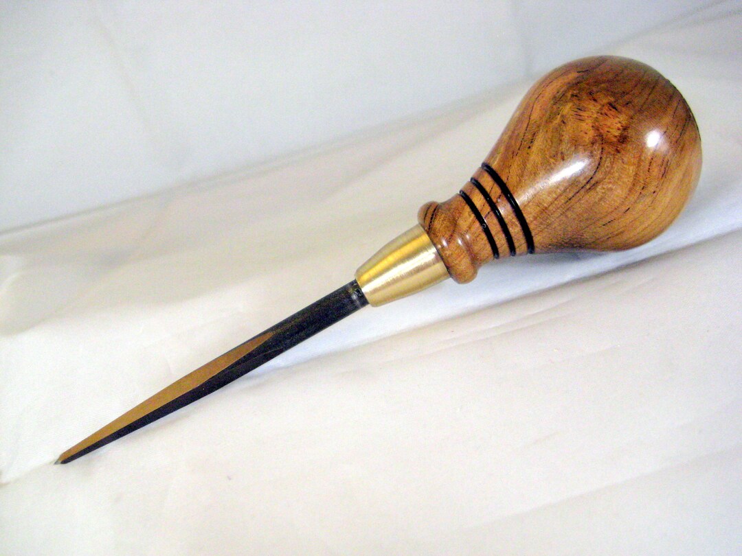 Scratch Awl Cherry Burl & Brass Woodworking Tool - Etsy
