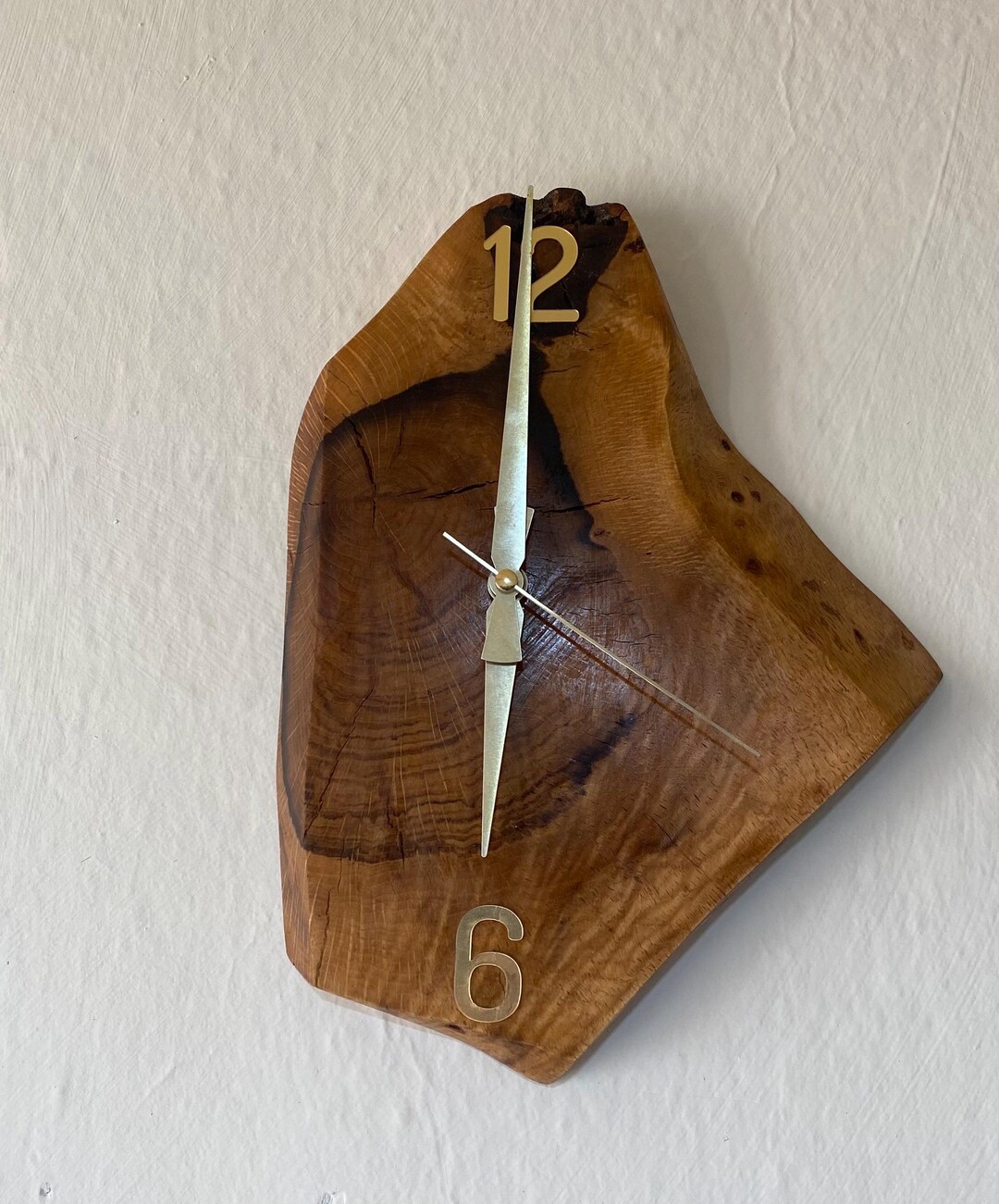 Home Decor Clock, Olive Wood Clock, Olive Tree, Decor, Clock, Handmade Olive Clock, - Etsy