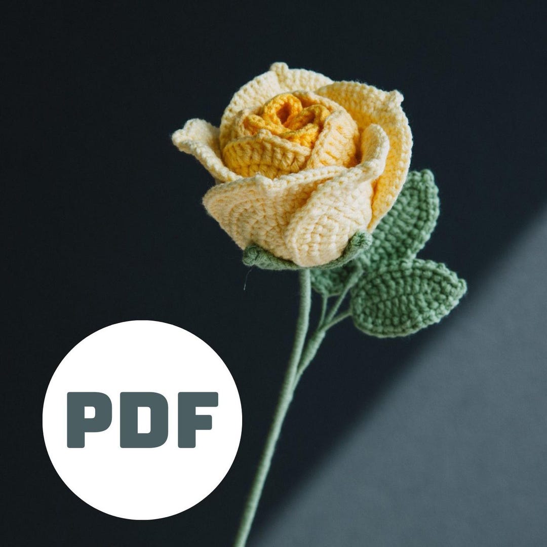 Lychee Rose Flower PDF Crochet Pattern | Digital Download | Detailed ...
