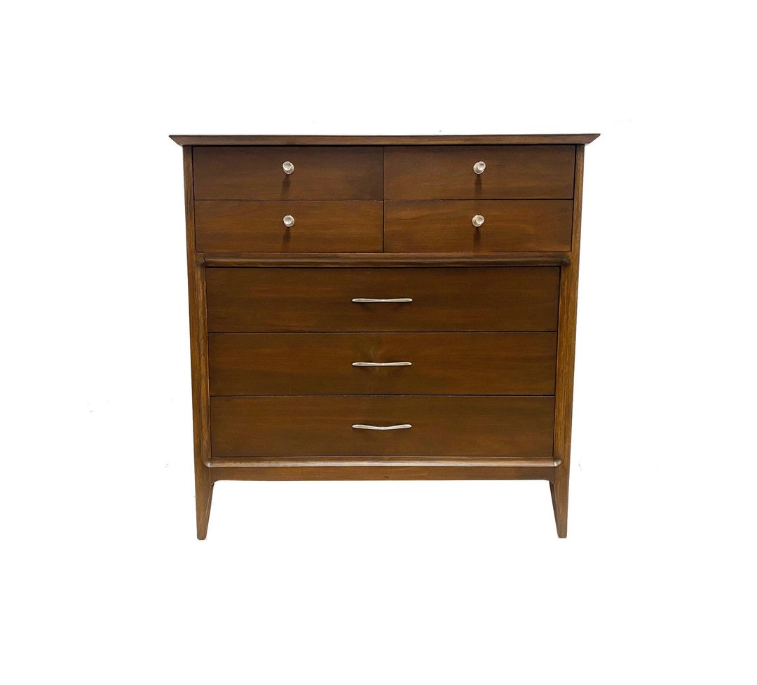 Vintage MCM Dresser in Wood - Etsy