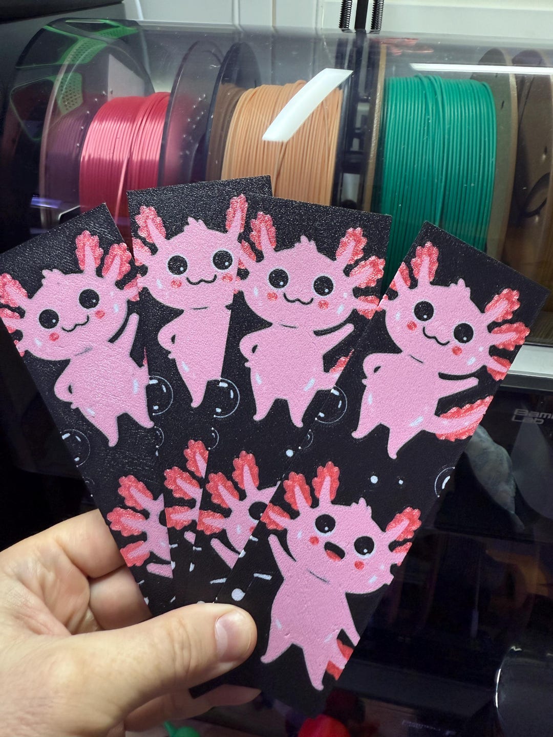3D Printed Axolotl Bookmark Adorable Page Keeper/bookmark - Etsy