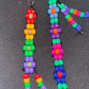 Pony Bead Keychain - Etsy