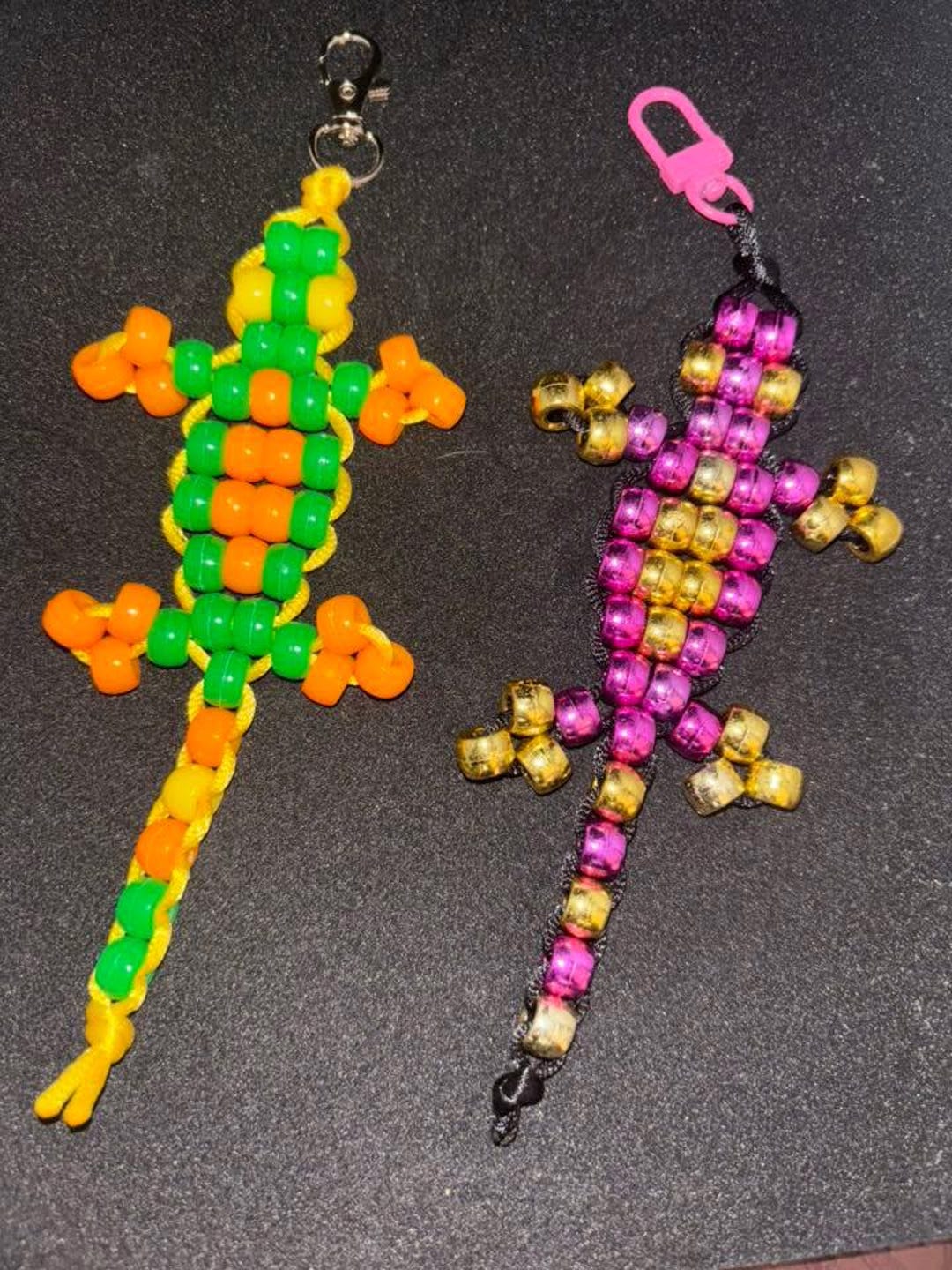 Pony Bead Keychain - Etsy