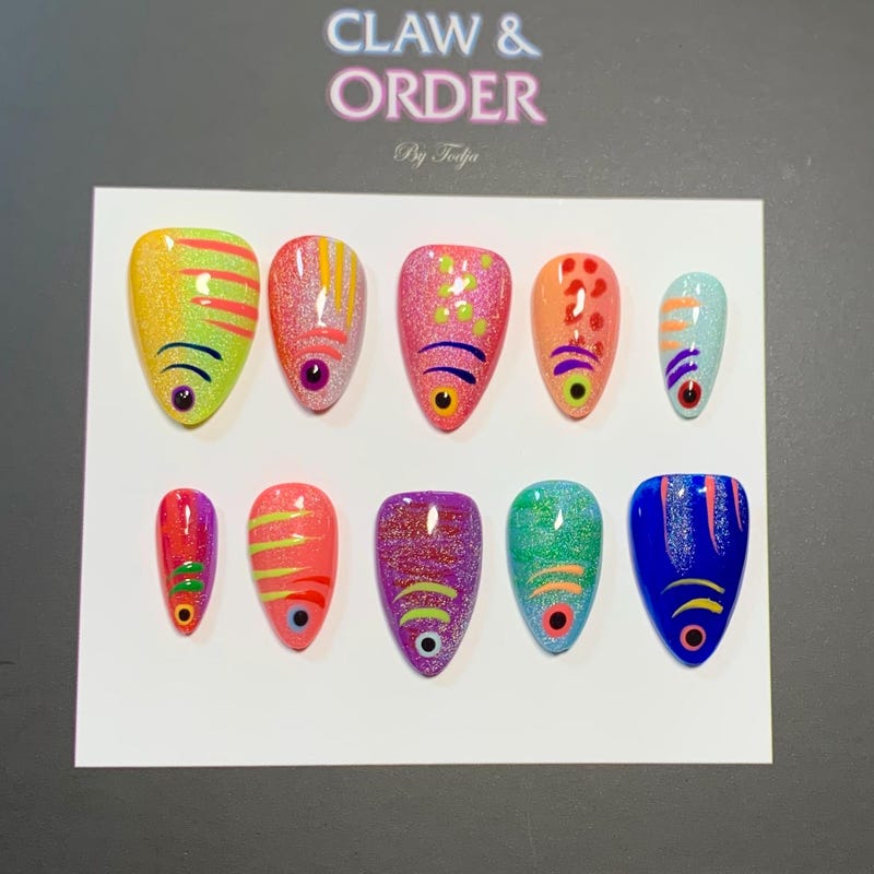 Fishing Lure Nails - Etsy