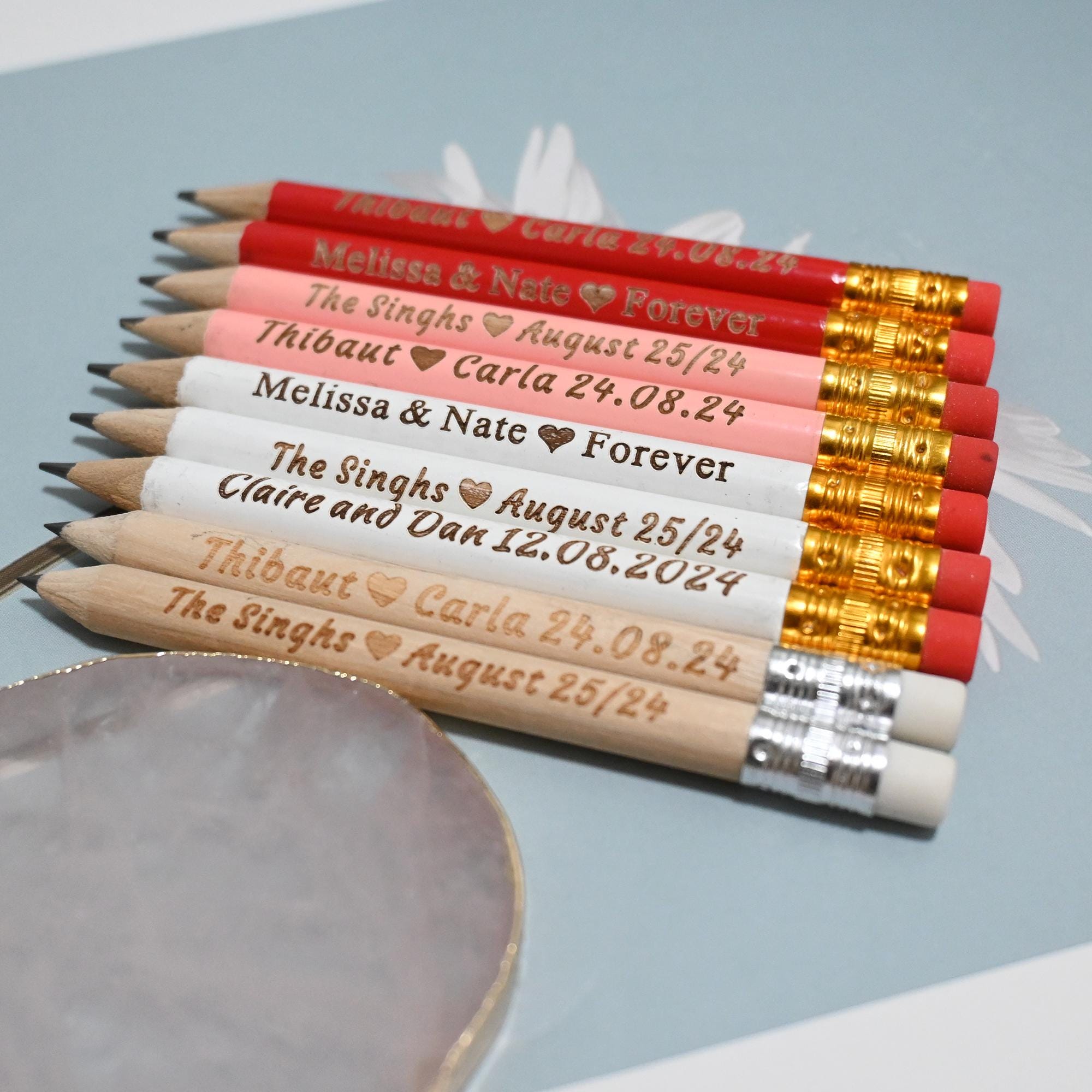 Personalized Pencils, Save the Date Pencil, Custom Wedding Favors ...
