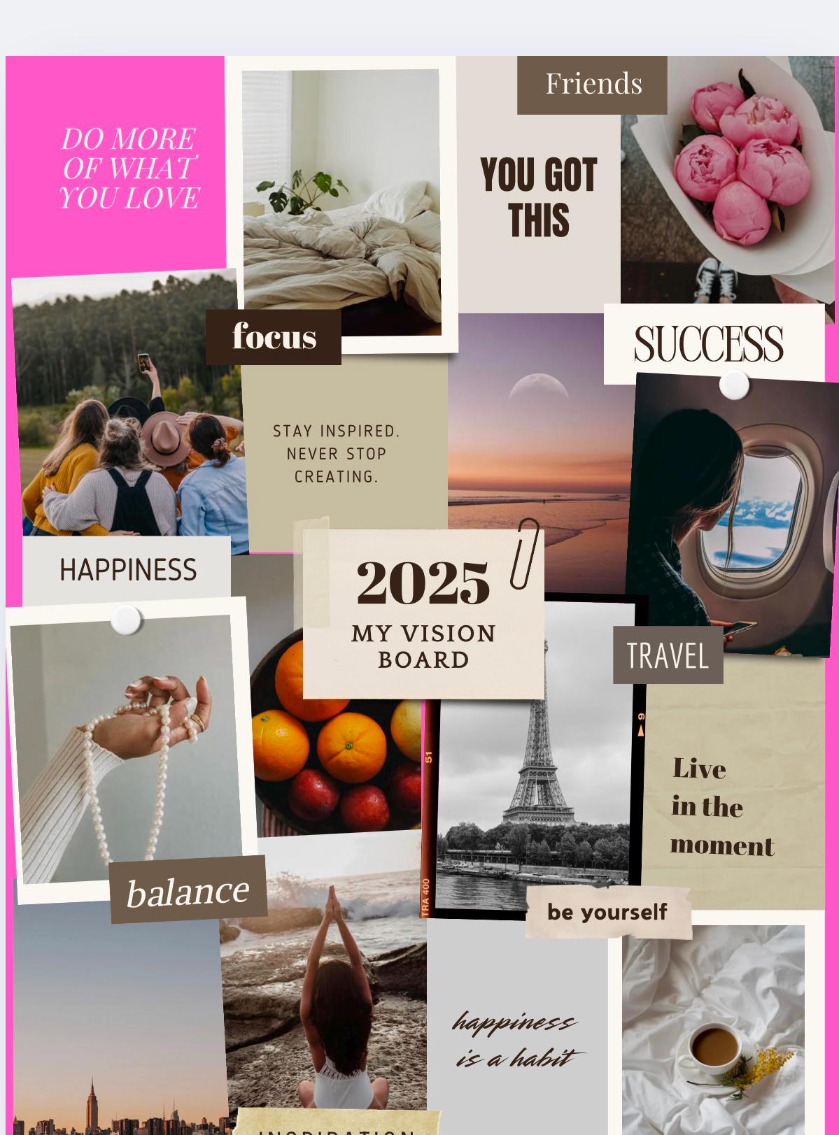 2025 Vision Board - Etsy