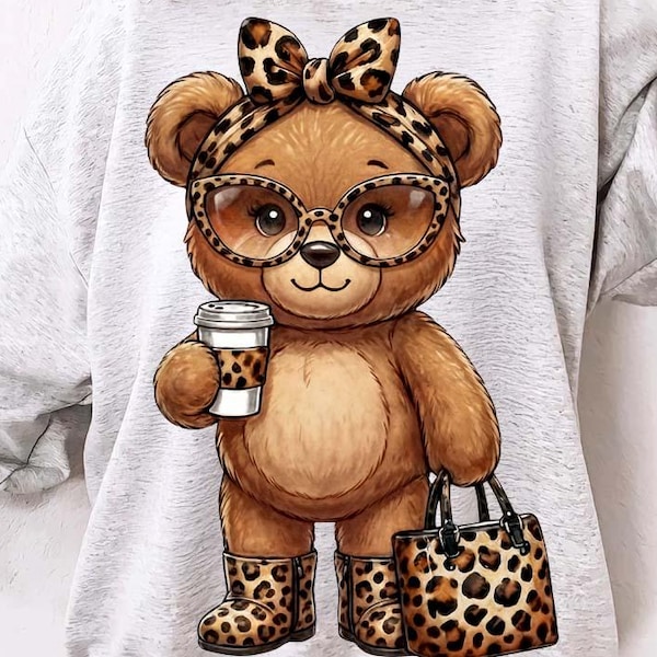 Teddy Bear Png Leopard - Etsy UK