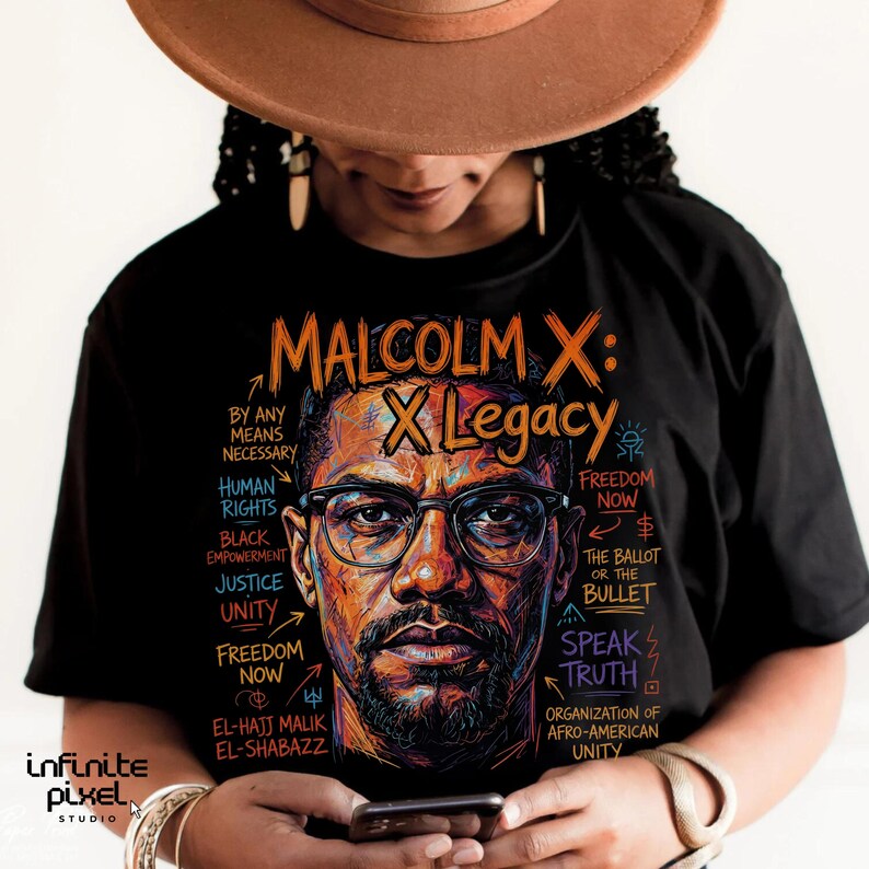 Malcolm X Legacy PNG, Black Empowerment Png, Human Rights Freedom Png ...