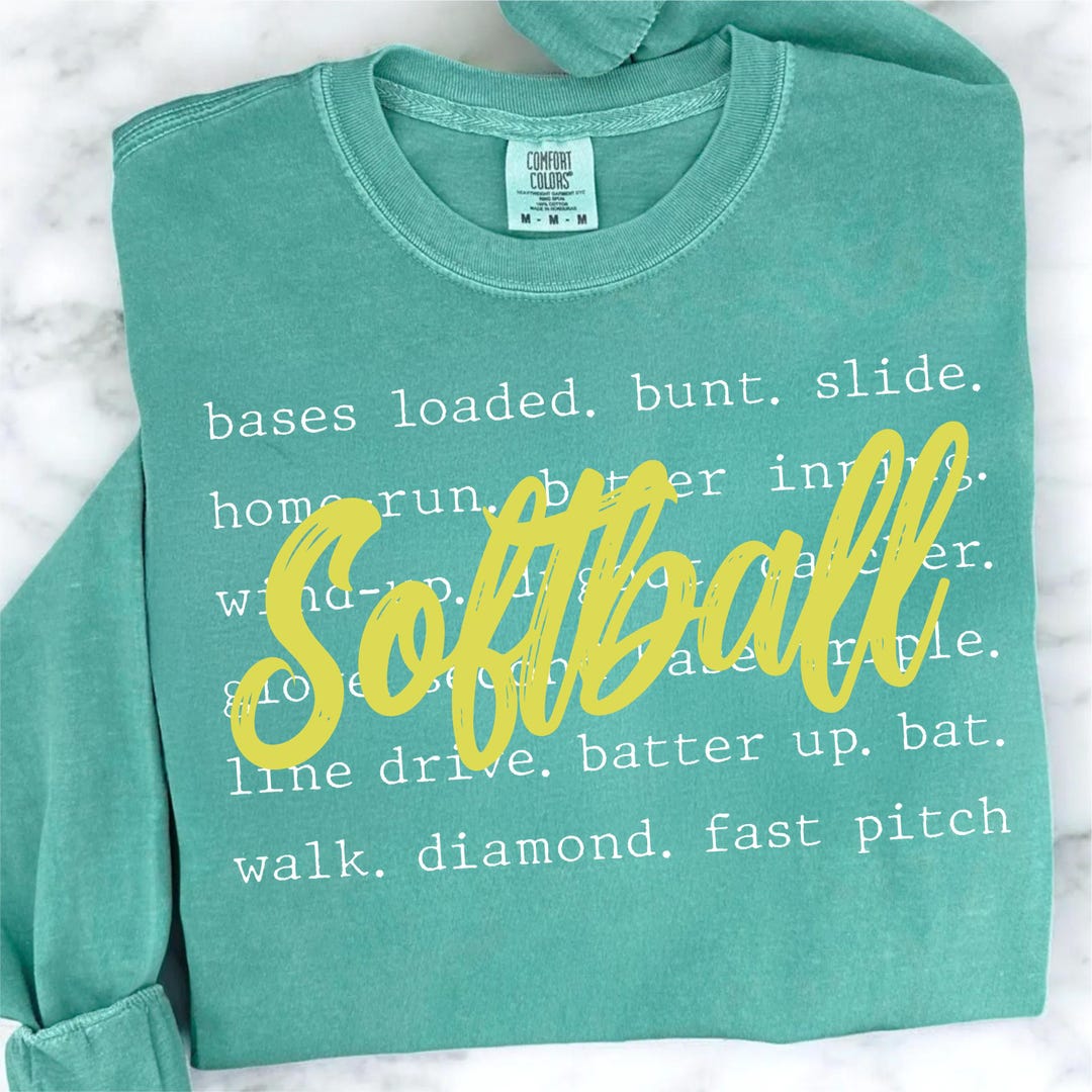 Retro Softball Typography PNG | Vintage 70s Sports Design | Digital ...
