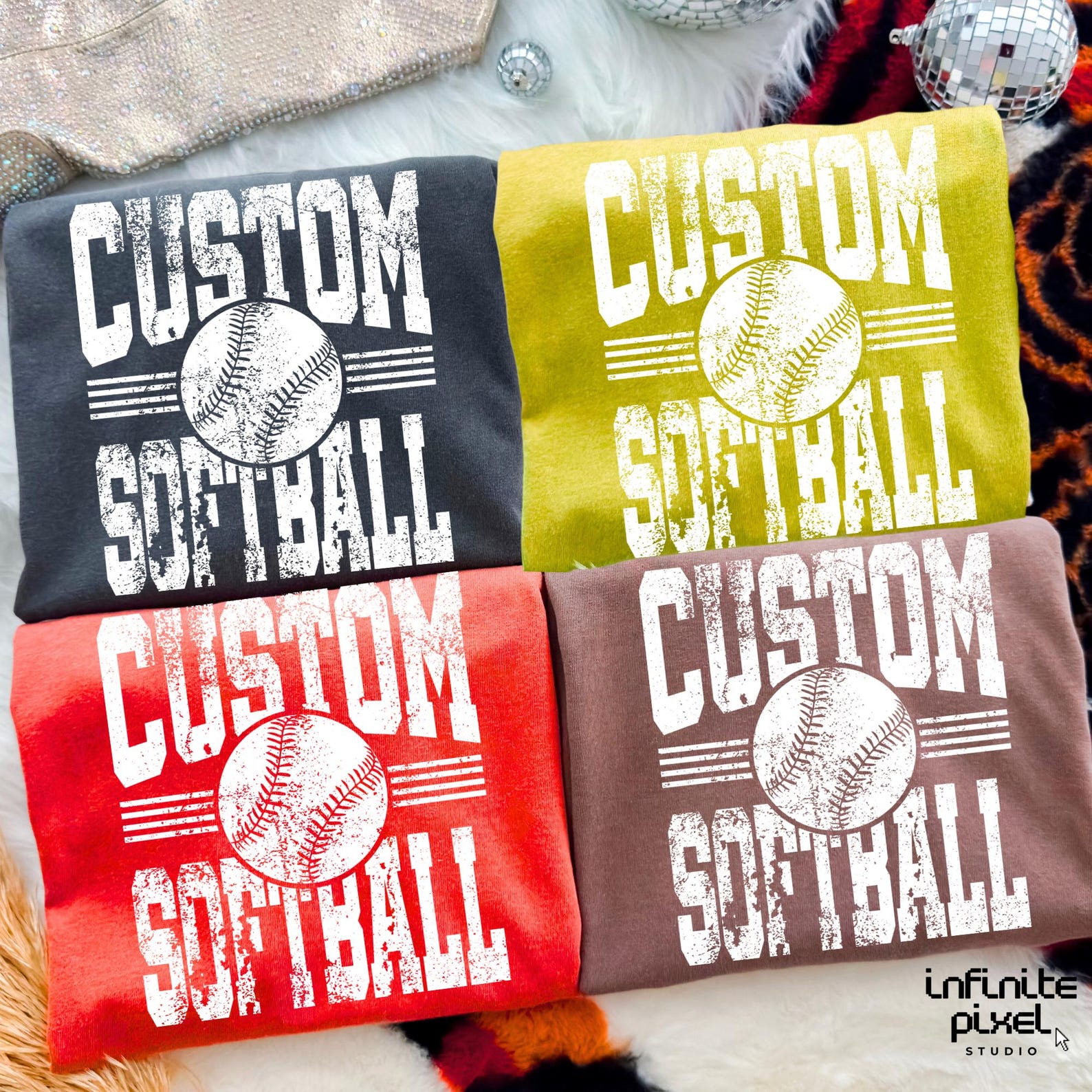 Custom Softball PNG SVG , Distressed Sports Design, Grunge Softball ...