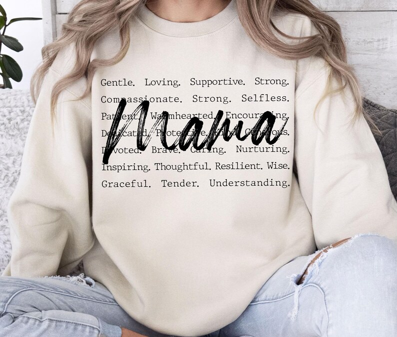 Mama Words PNG SVG, Mama T-shirt Design, Sublimation Gift for Mom, Mama ...