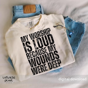 Jesus Png File My Worship is Loud PNG, Preppy Christian Women Design ...