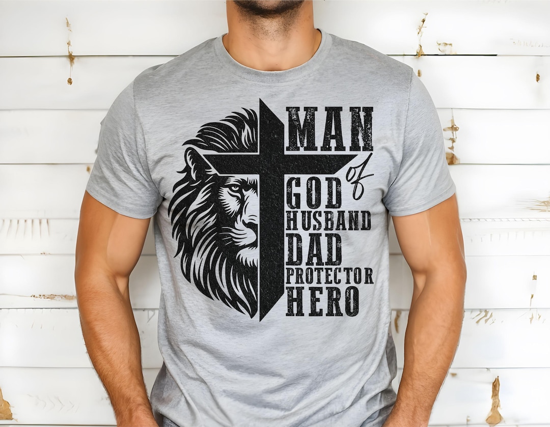 Man of God SVG PNG, Cross and Jesus Christian Cut File, Religious Bible ...