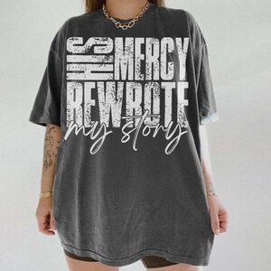 His Mercy Rewrote My Story PNG, Christian Quote Sublimation Design ...