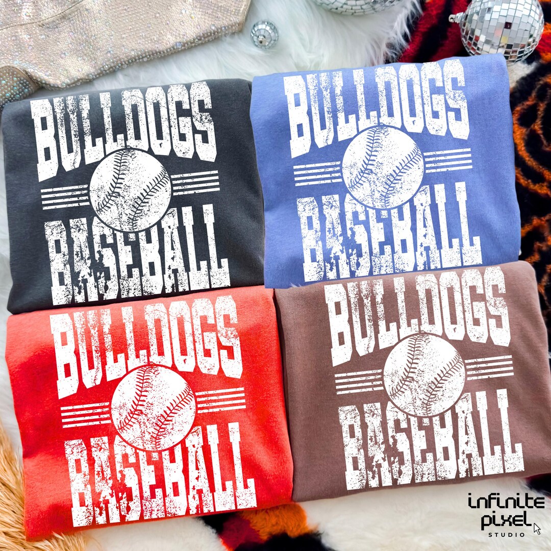 Bulldogs Baseball PNG, Bulldogs Baseball Shirt Design, Vintage ...