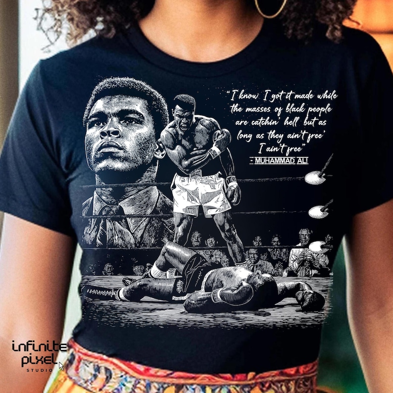 Muhammad Ali PNG, Black History Month Png, Boxing Champion Art Png ...