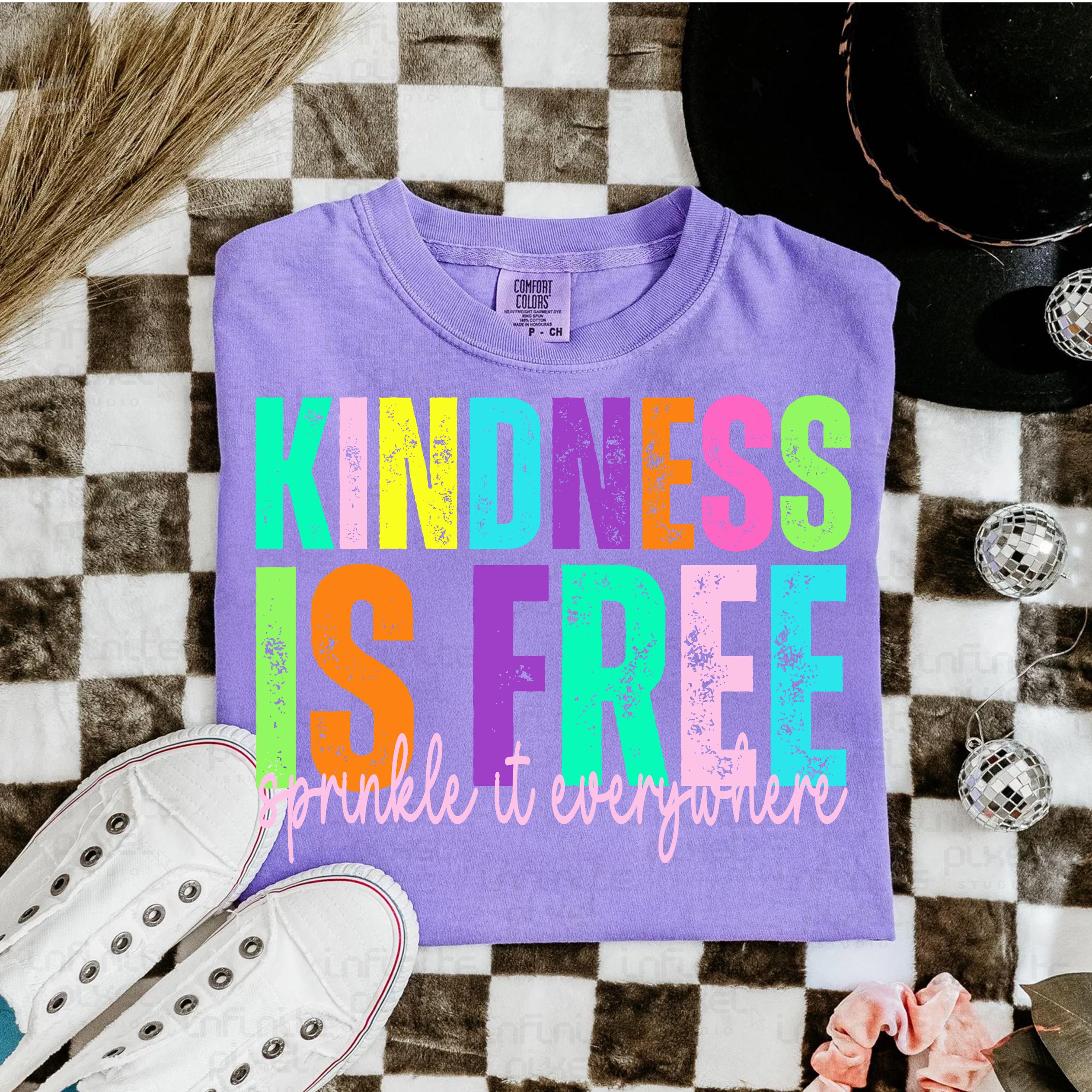 Kindness is Free SVG PNG, Be Kind Inspirational Quote, Motivational ...