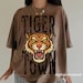 Tiger Town PNG, Vintage Roaring Tiger Mascot Sublimation, Bold School ...