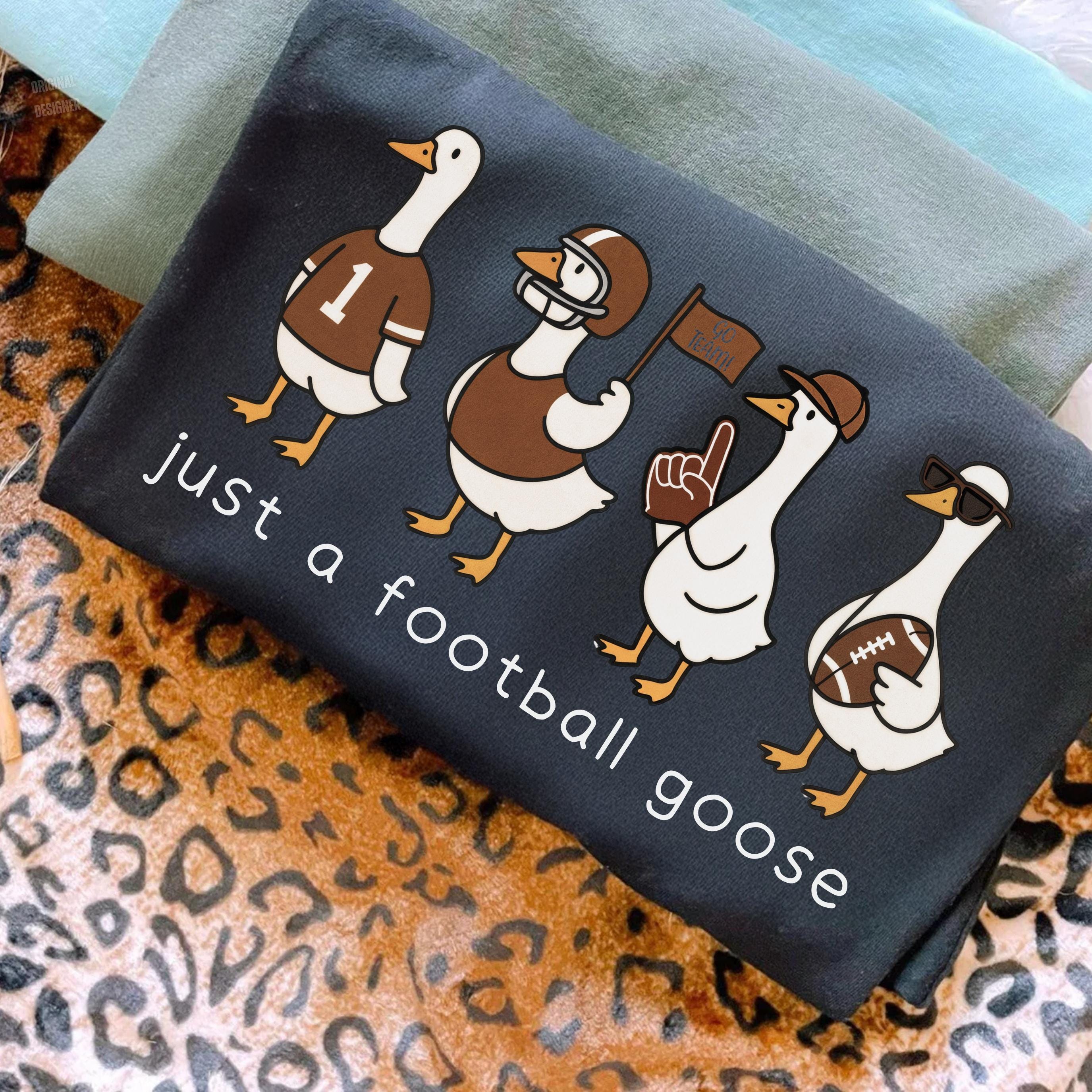 Football Goose PNG, Funny Game Day Goose Design, Fall Sports Shirt PNG ...