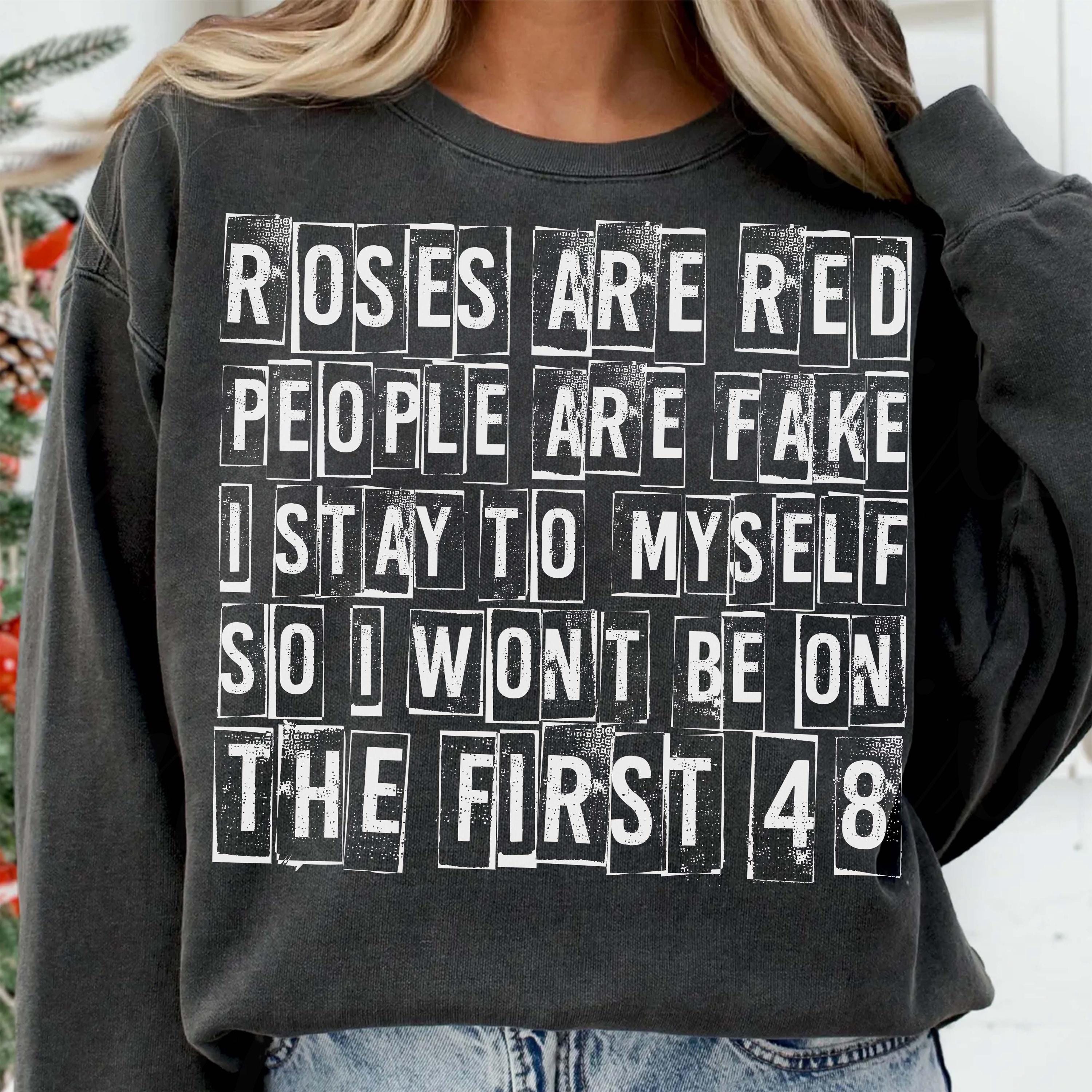 Roses Are Red Ransom Note PNG, Funny Valentine Quote Png, Anti ...