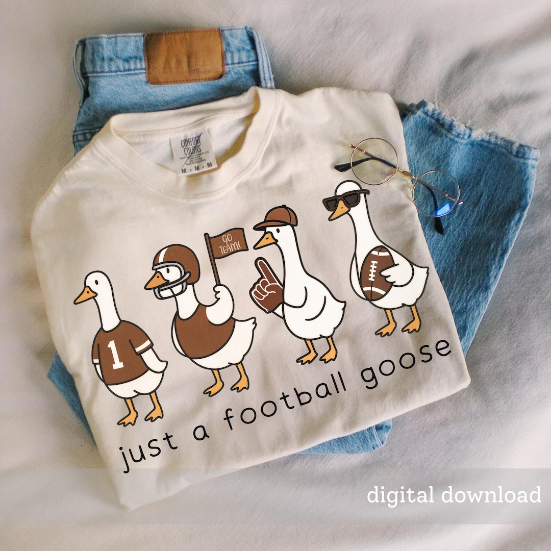 Football Goose PNG, Funny Game Day Goose Design, Fall Sports Shirt PNG ...