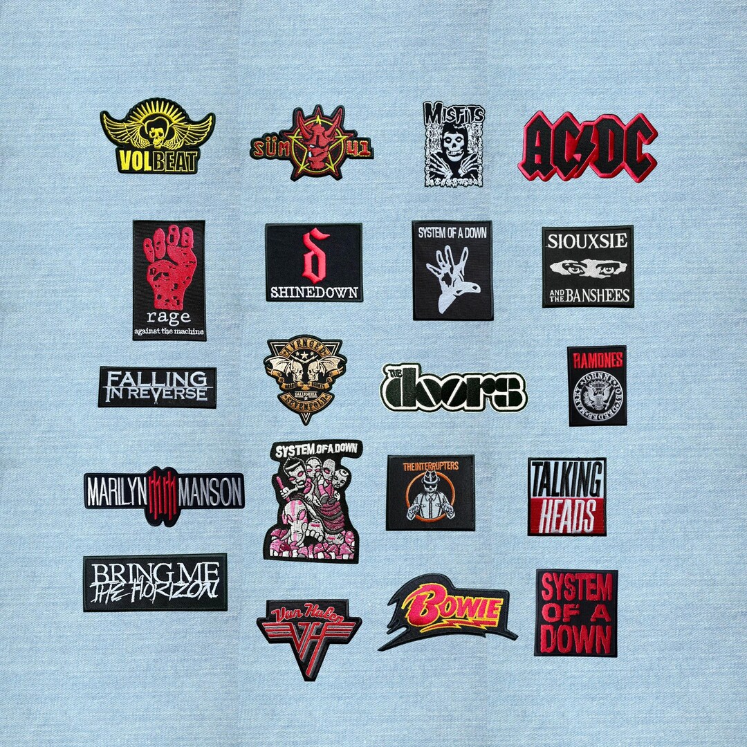 Rock Embroidered Patch – Heavy Metal Iron on or Sew on Badge - Etsy