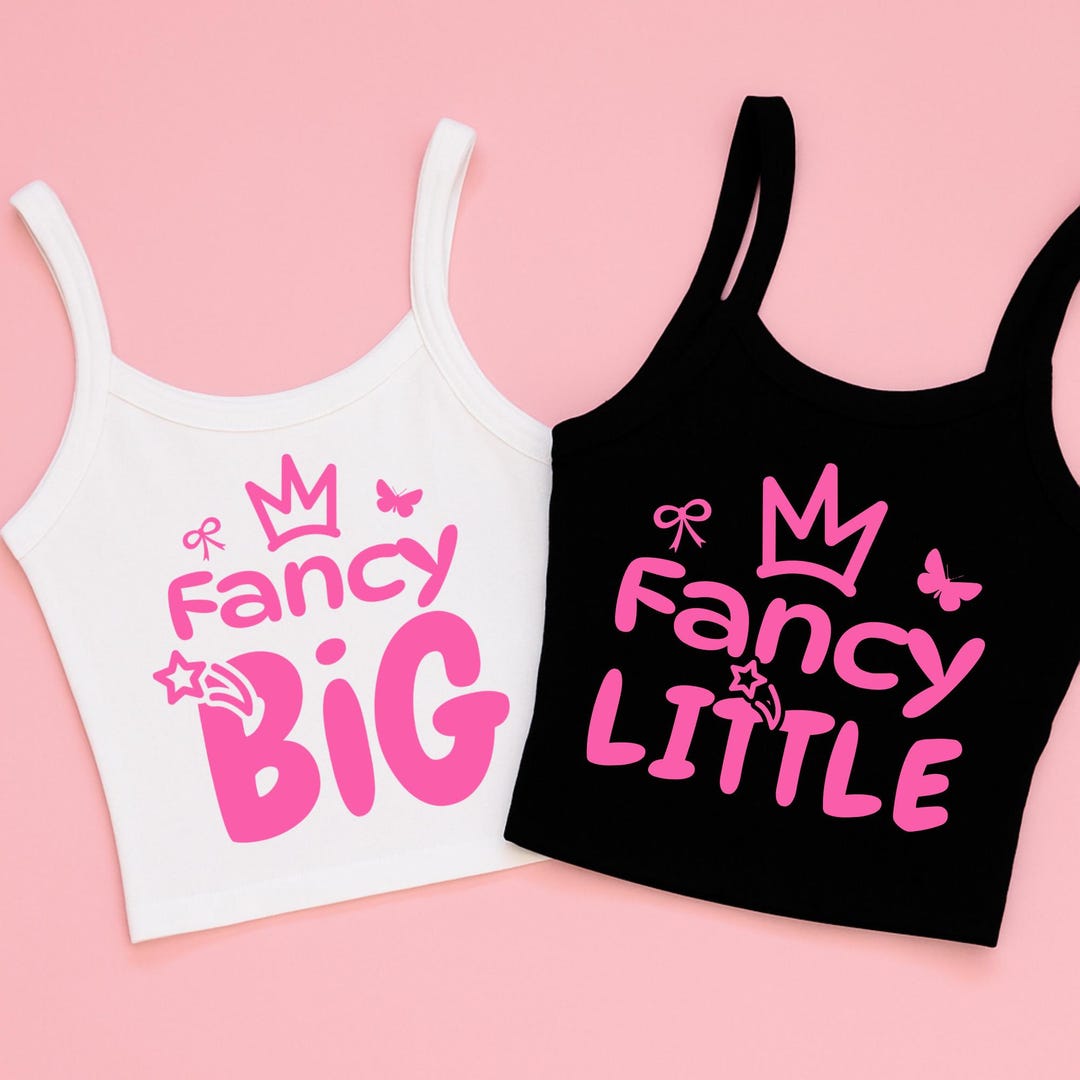 Fancy Big & Little Reveal PNG SVG | Girly 2000s Pink Eclectic Nostalgic ...