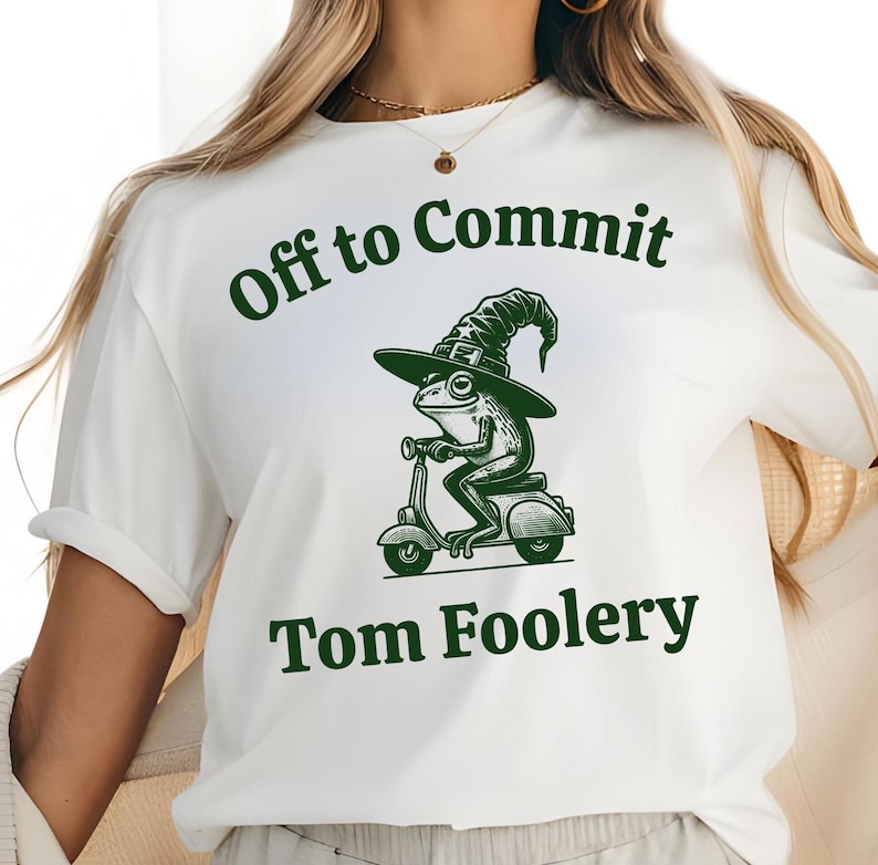 Off to Commit Tom Foolery Frog PNG SVG | Comfort Colors Funny Weirdcore ...