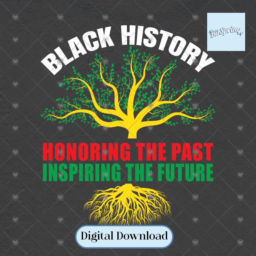 Black History Month PNG | Black History Tree Design | Honoring Black ...