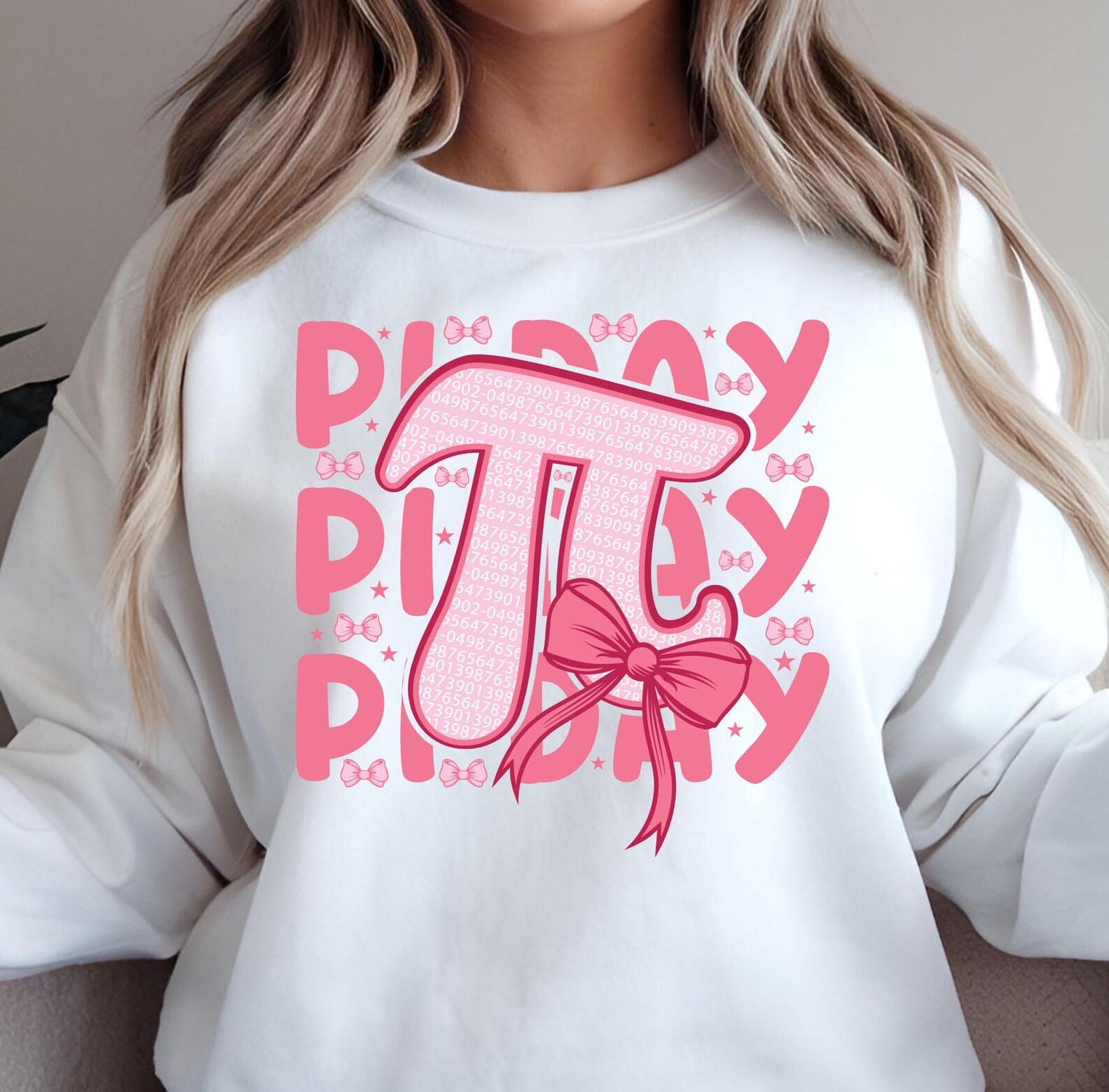 Pink Pi Day Coquette PNG | 3.14 Day PNG | Teacher Math PNG | Pi Day Bow ...