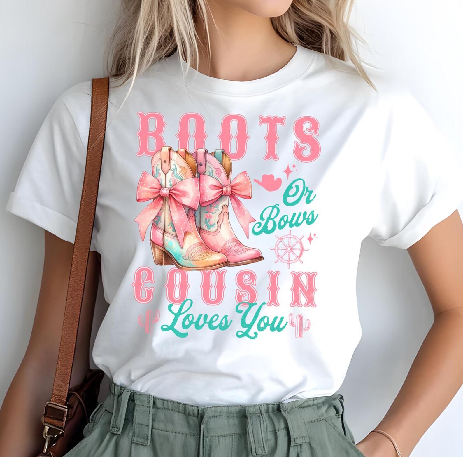Boots or Bows Gender Reveal PNG | Cousin Loves You | Cute Gender Reveal ...
