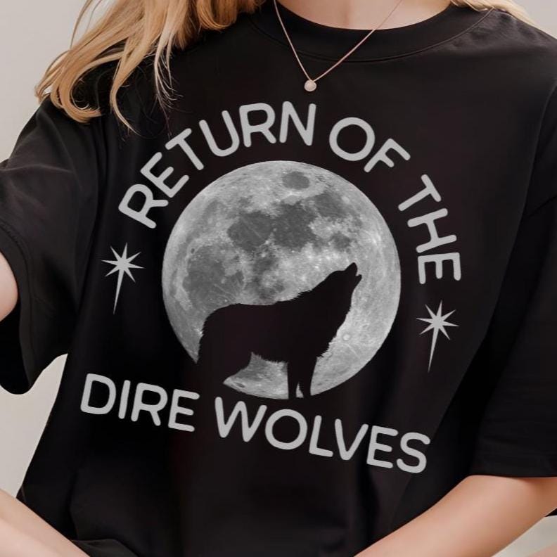Dire Wolf PNG SVG, Return of the Dire Wolves Design, Direwolf Cloning ...