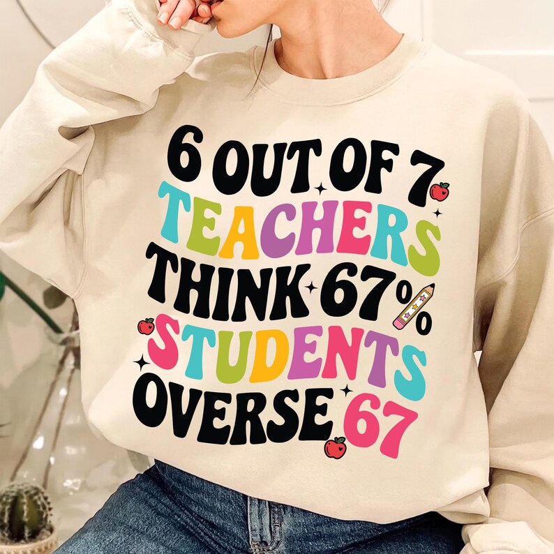 6 Out of 7 Teachers Think 67% of Students Overuse 67 Meme PNG SVG ...