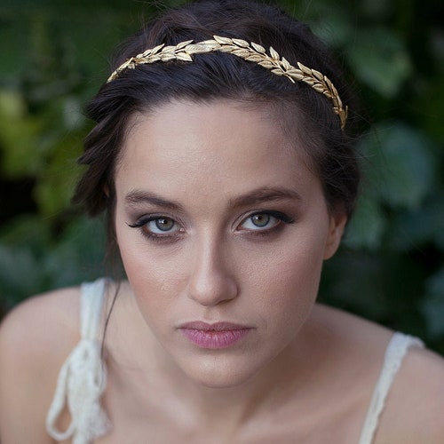 Athena Goddess Leaf Crown Roman Tiara Bridal Boho Hair - Etsy