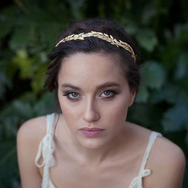 Gold Laurel Wreath - Etsy