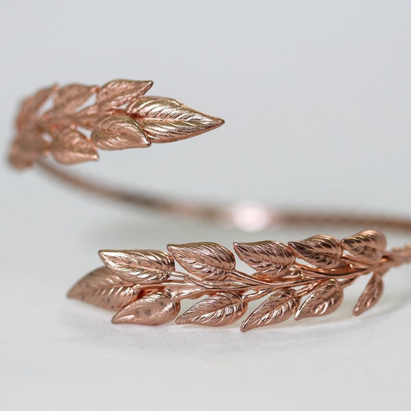 Leaf Arm Cuff - Etsy
