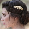 Small Anna Comb Branch Gold Leaf Comb Romantic Hair Jewelry Bridal Hair ...