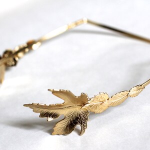 Fig Leaf Goddess Crown, Grecian Style, Roman Headband, Gold Leaves ...