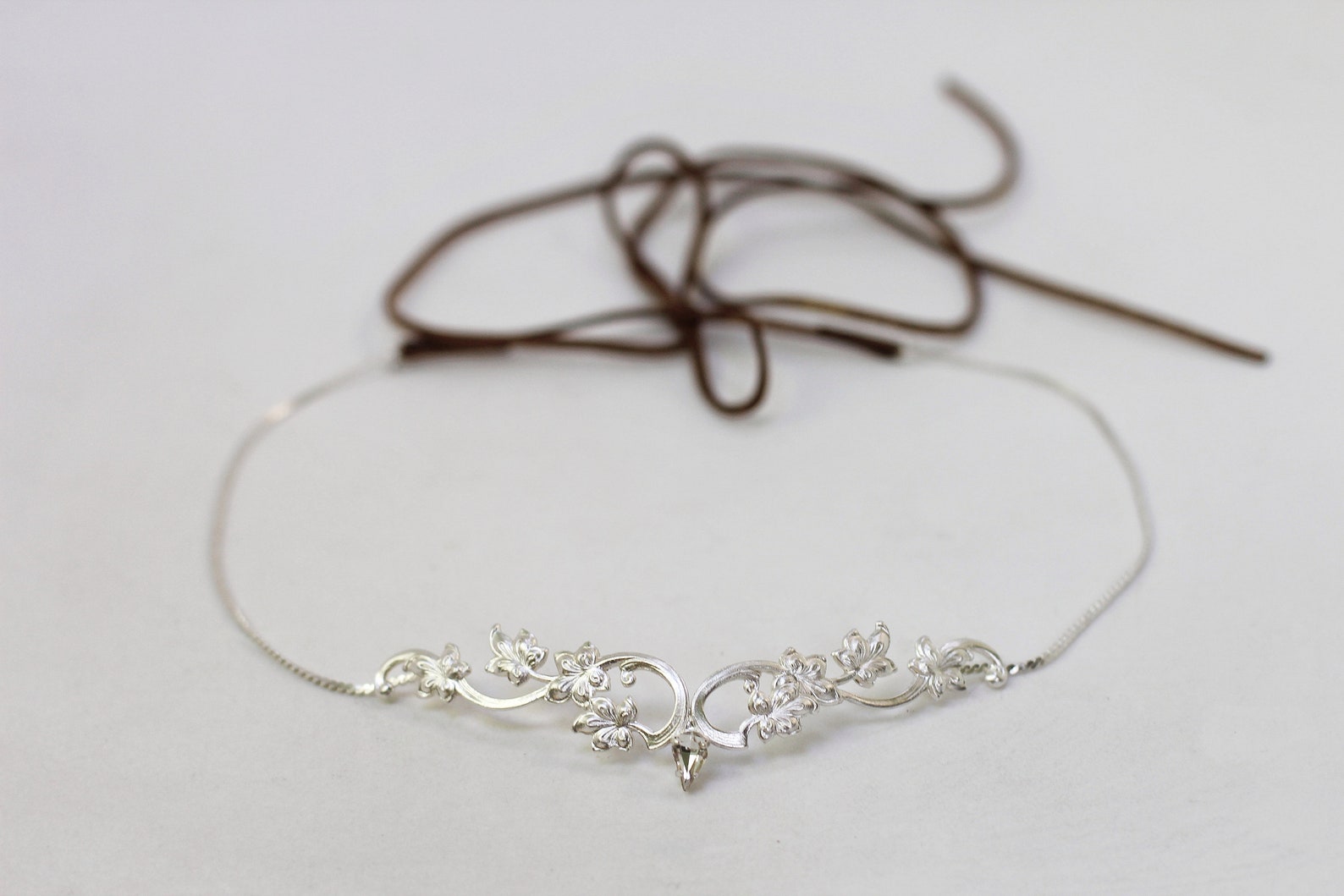 Royal Elf Hair Chain Elven Bridal Hair Accessories Crystal | Etsy