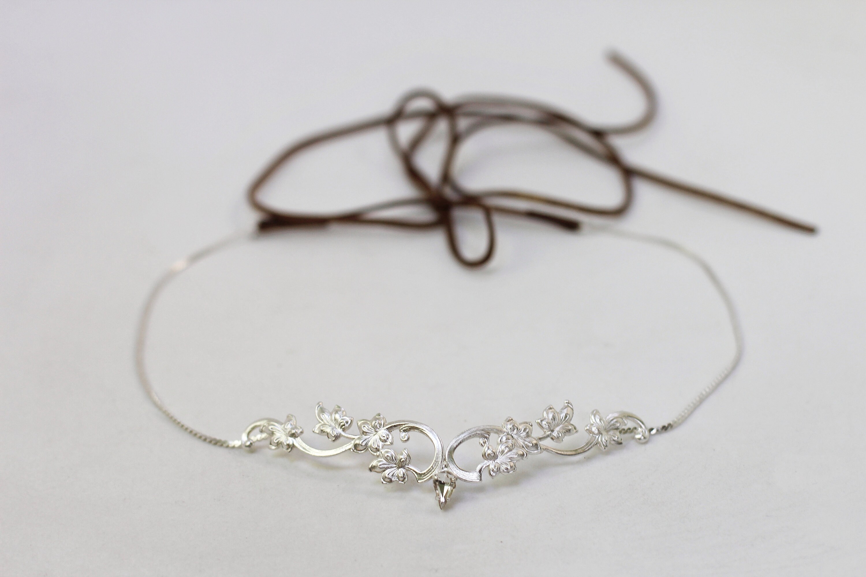 Royal Elf Hair Chain Elven Bridal Hair Accessories Crystal | Etsy