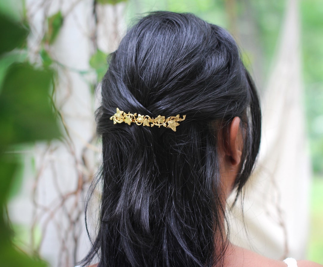 Preorder * Wild Ivy Comb Gold Leaves Bridal Comb Boho Wedding Bridal ...