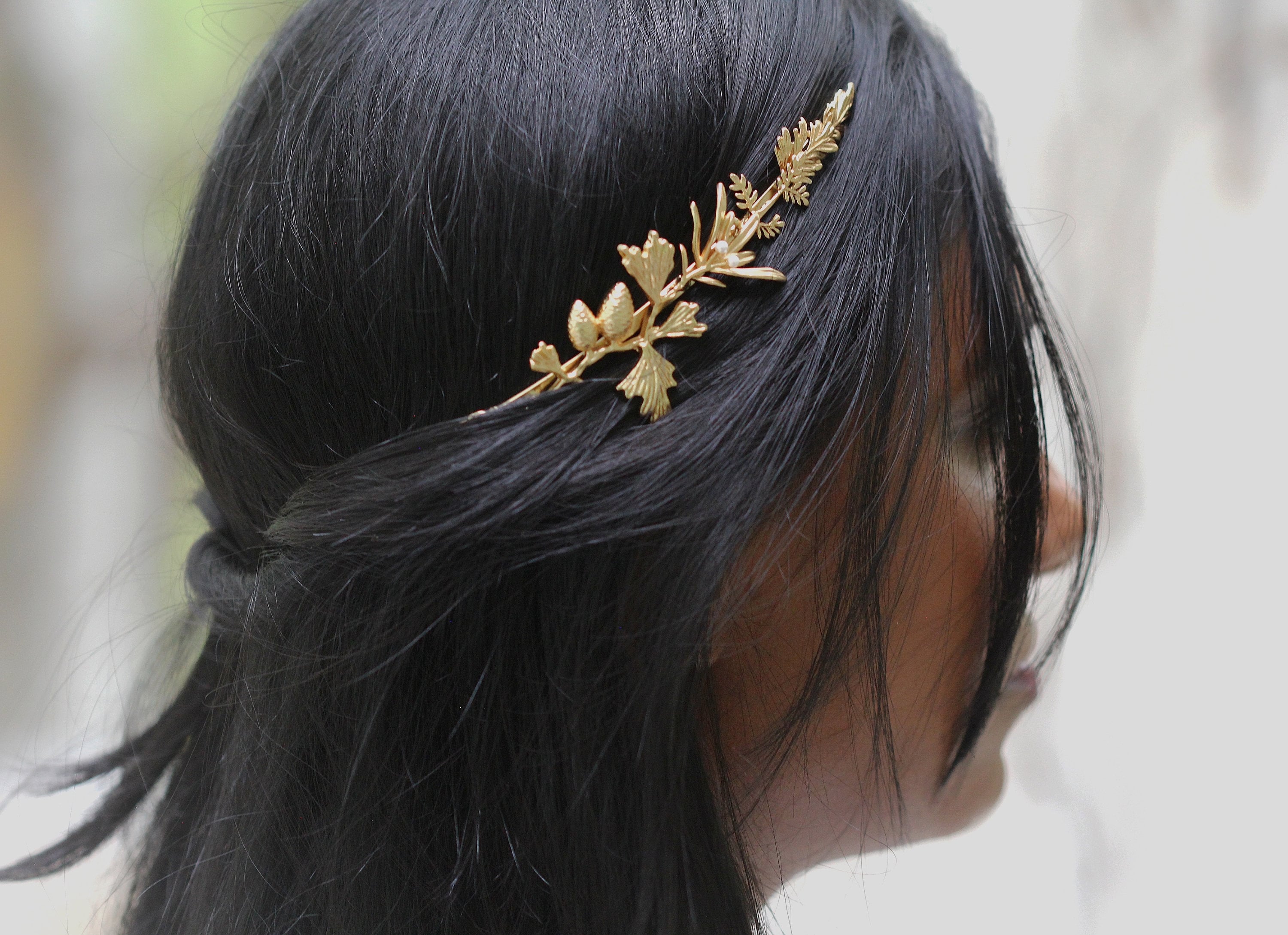 Pinecones Goddess Crown Leaves Headband Greek Headpiece Bridal Hair Accessories Rustic Woodland Wedding Tiara Silver Leaf Etsy